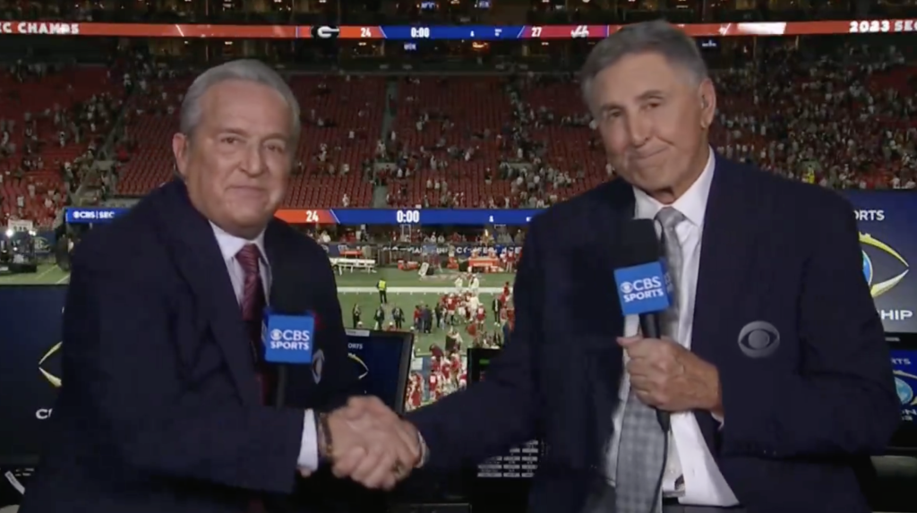 SEC fans gave CBS announcer Gary Danielson quite the sendoff